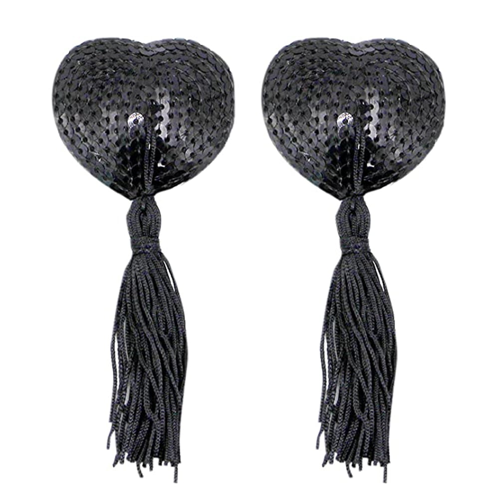 Women Reusable Sexy Breast Pasties Nipple Stickers Cover Adhesive Heart ...