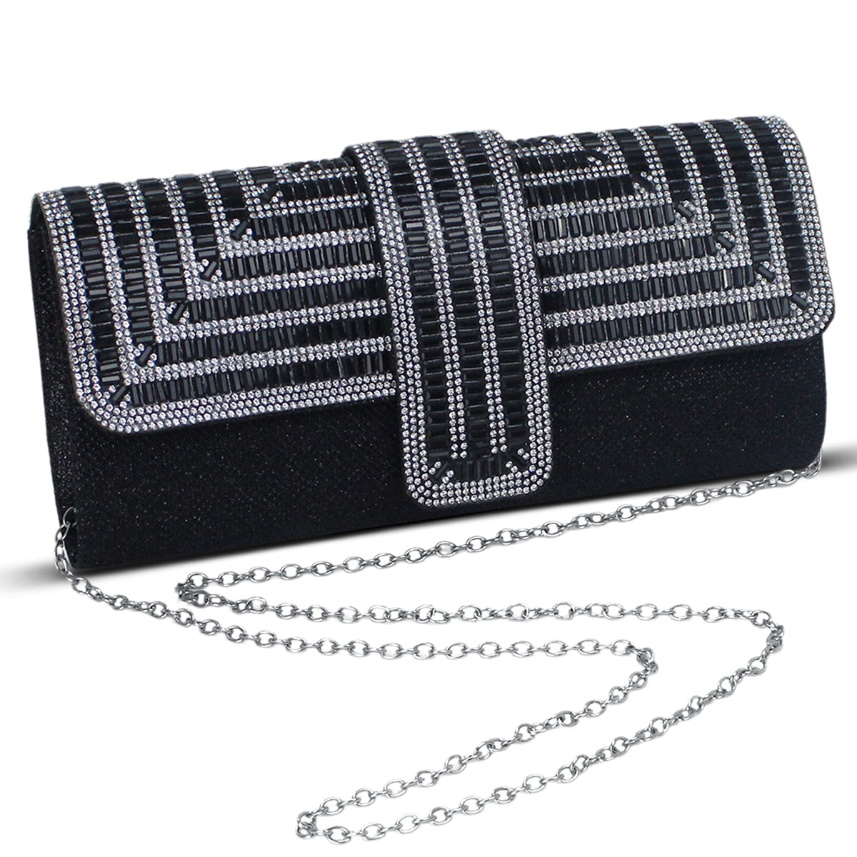 Women Rhinestone Evening Clutch Bag Sparkly Crystal Bag Evening Handbag ...