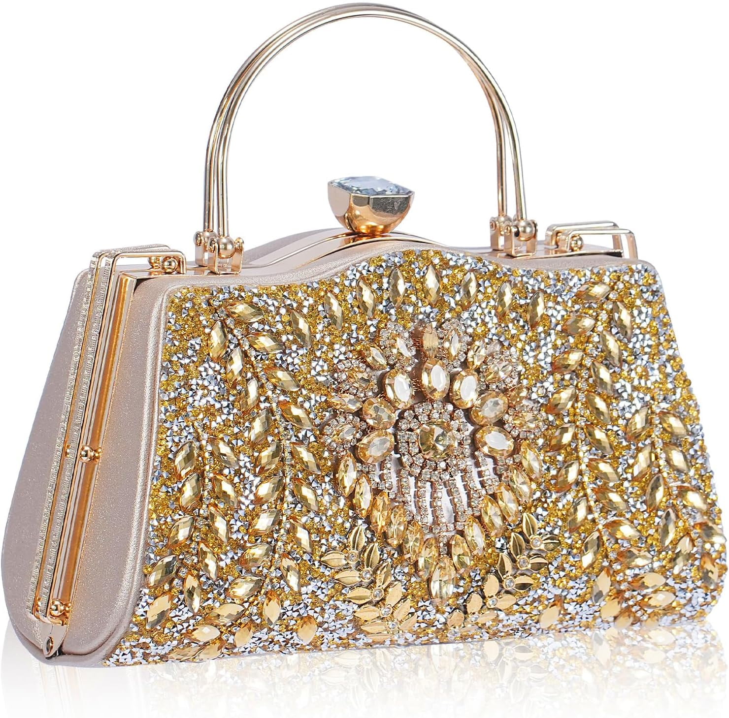 Women Rhinestone Evening Clutch Purses Diamond Handbag Weddings Formal ...