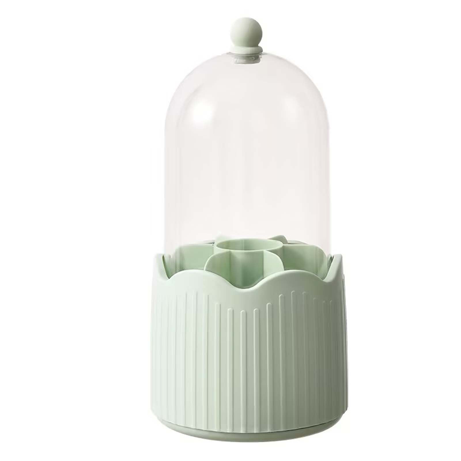 Women Rotating Cosmetic Brush Storage Cartridge With Lid Eyebrow Pen ...