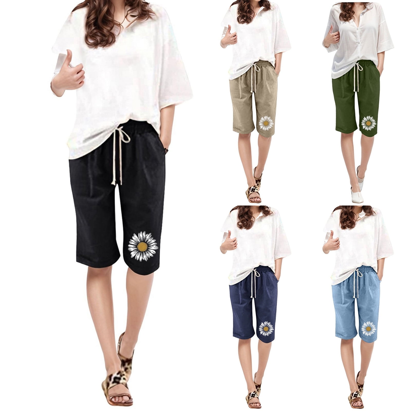 Women'S Athletic Shorts Wide Leg Loose Fit Thin Fit High Waisted ...