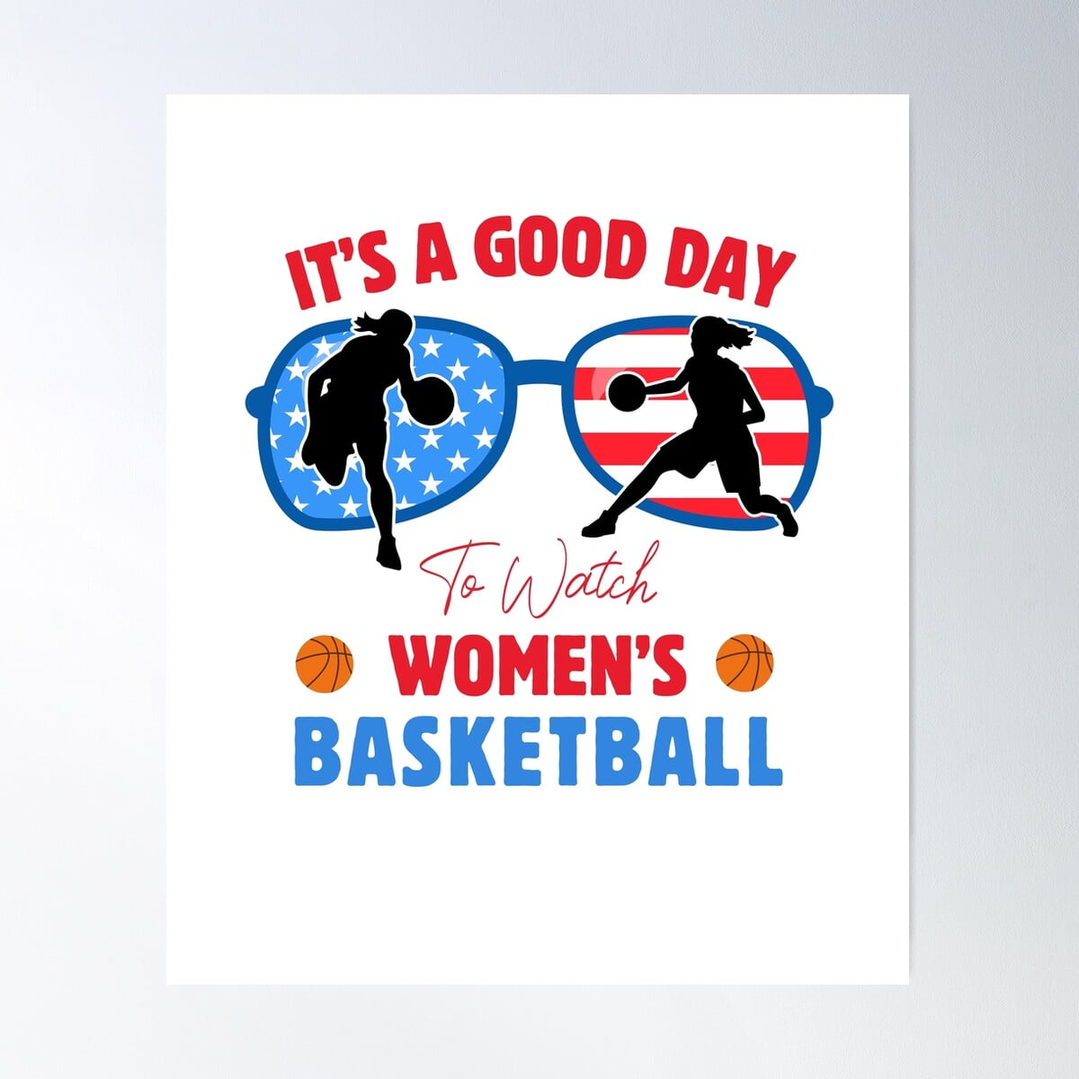 Women'S Basketball Team Usa - Female Athletes Poster Wall Art, Modern ...