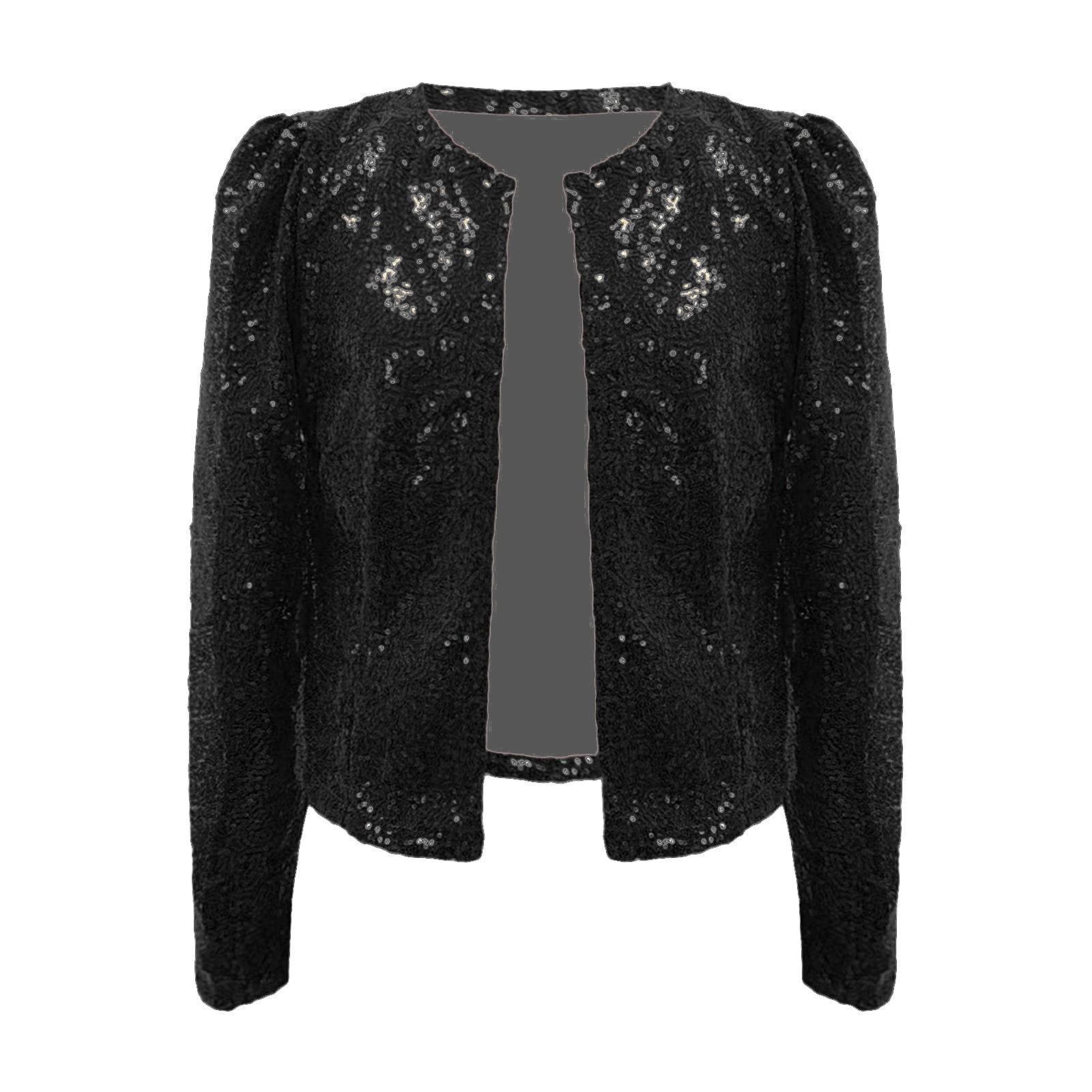 Women'S Casual Jackets L Fashion Sequin Sequins Sparkling Cardigan ...