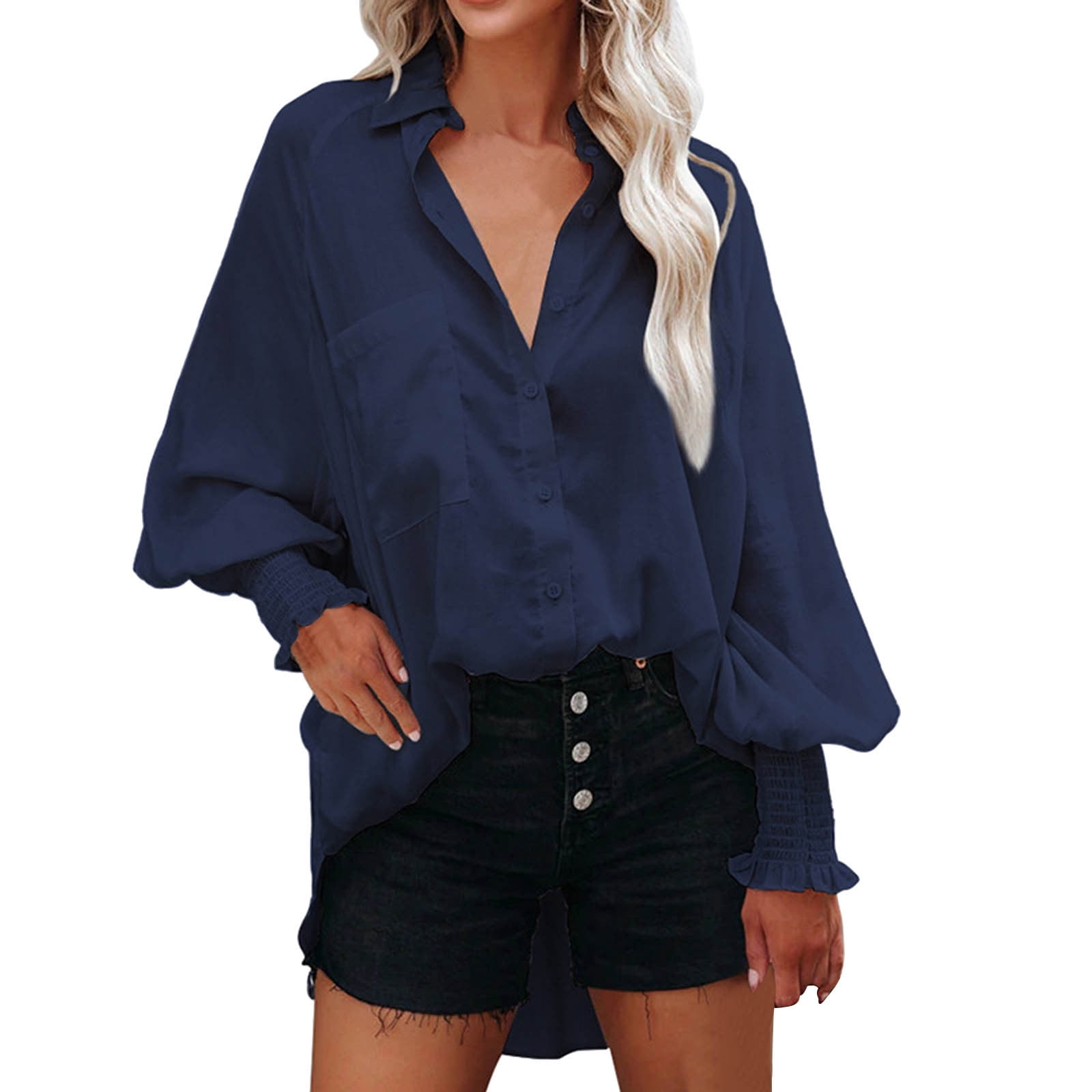 Women'S Clothing, Shirts for Women, Stylish Women Shirts Loose Fit Long ...