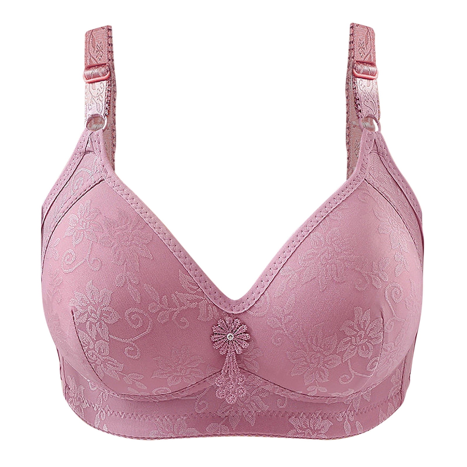 Women'S Cotton Unlined Underwire Bra Comfort Lightly Lined Seamless ...