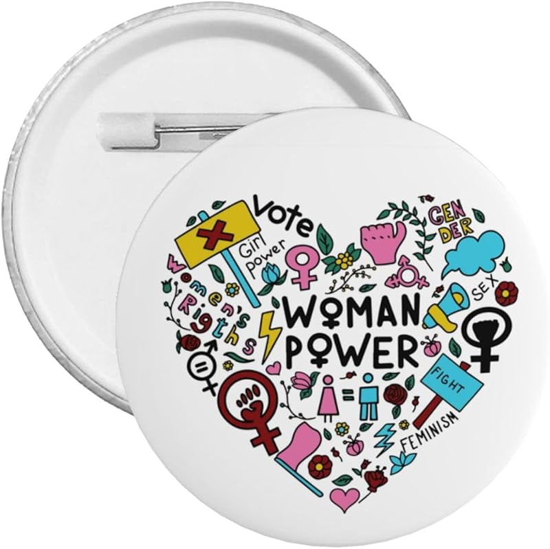 Women'S Equality Day 2024 Pins Buttons Round Badges Brooches Pin ...