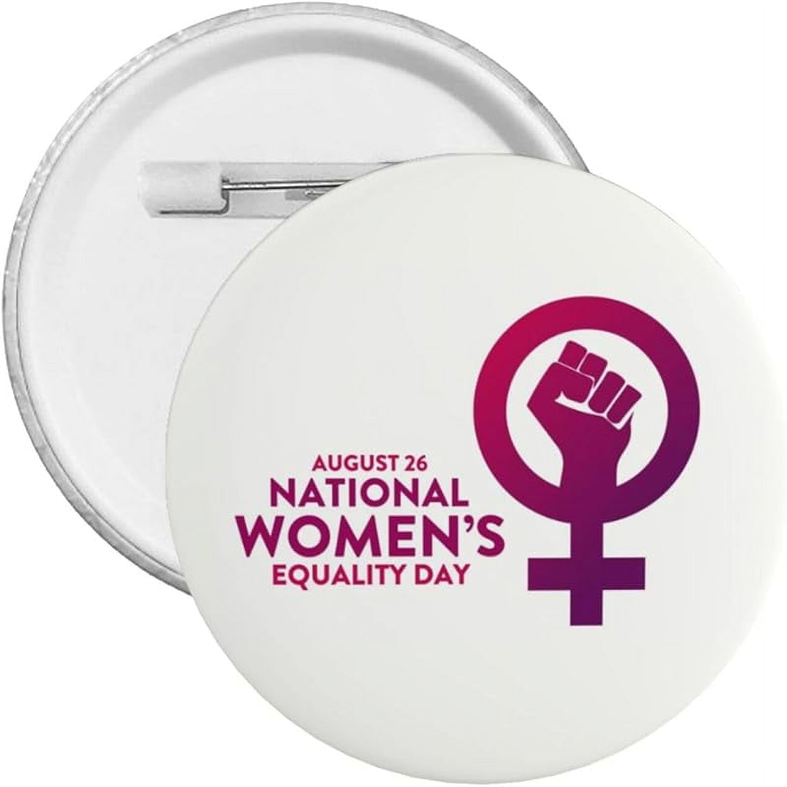 Women'S Equality Day 2024 Pins Buttons Round Badges Brooches Pin ...