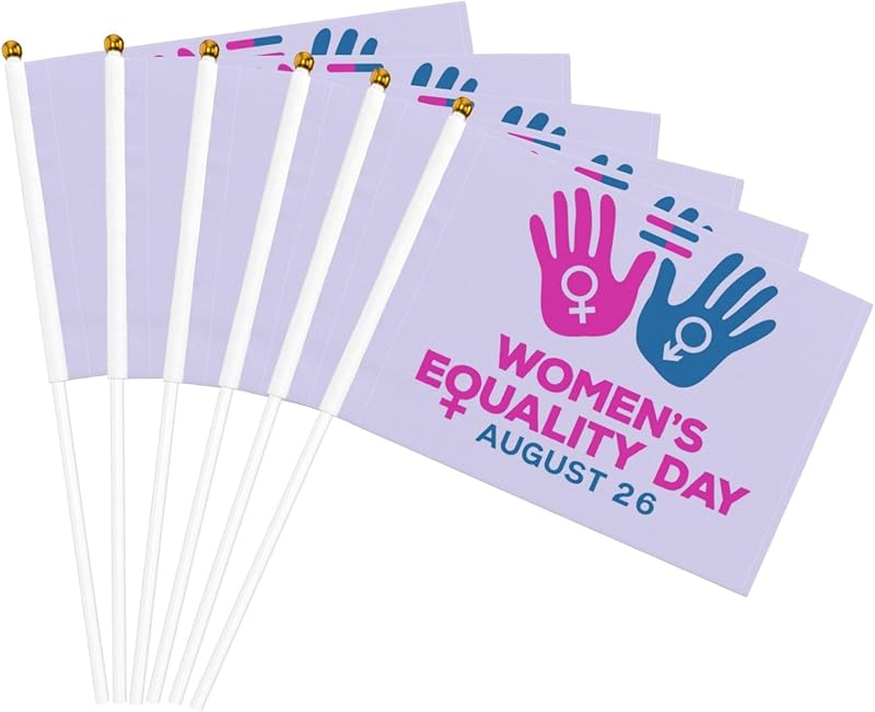 Women'S Equality Day 2024 Small Flags Mini Hand Held Flags 5.5"X 8.2"Mini Banner Decoration For ...