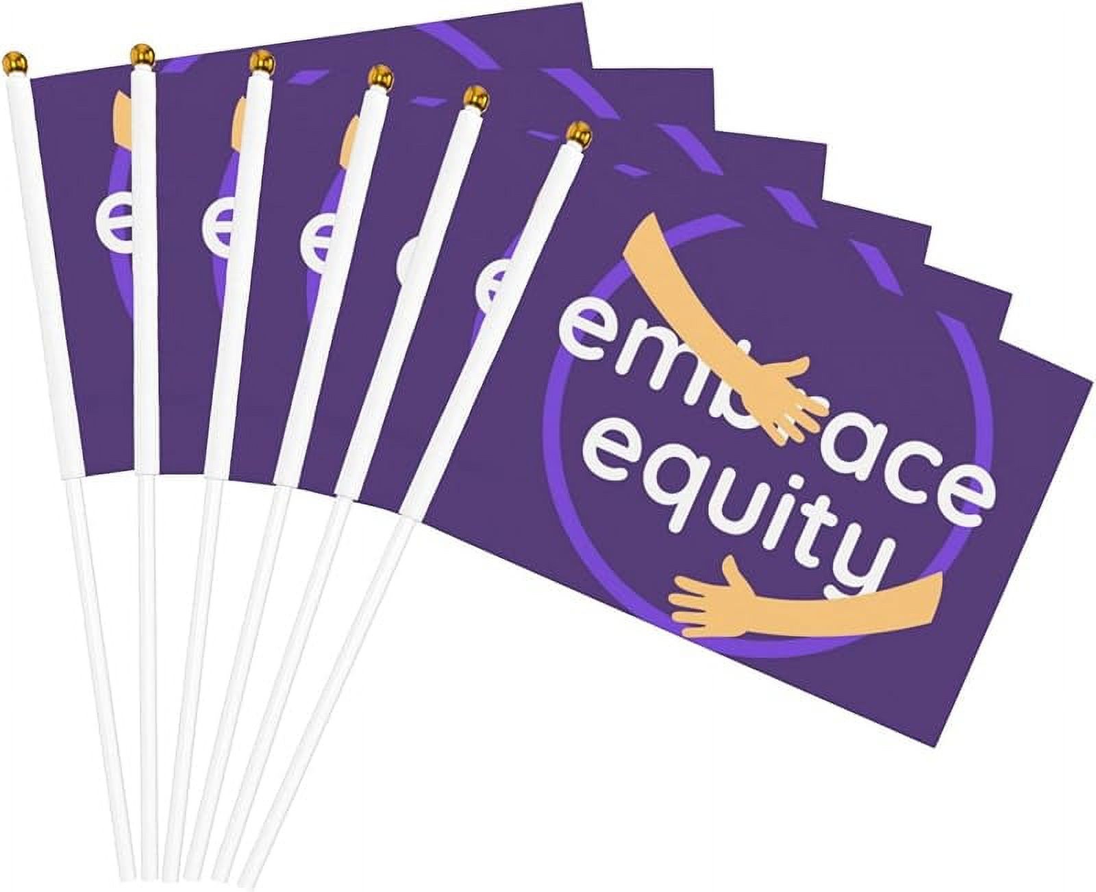 Women'S Equality Day 2024 Small Flags Mini Hand Held Flags 5.5"X 8.2"Mini Banner Decoration For ...