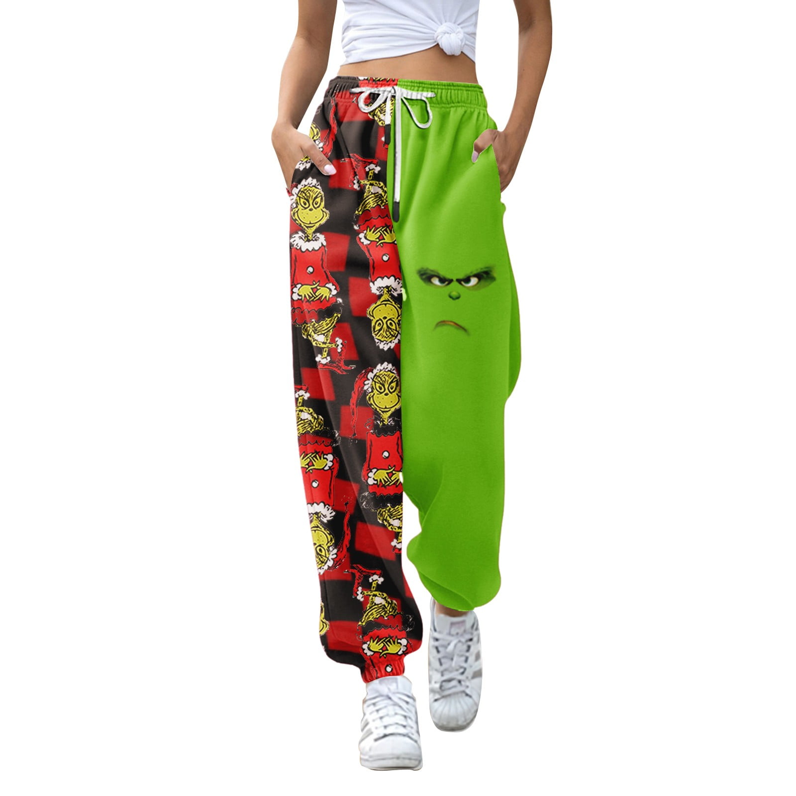 Women's Grinch Pajama Pants Wide Leg Pants Grinch Christmas Grinch ...