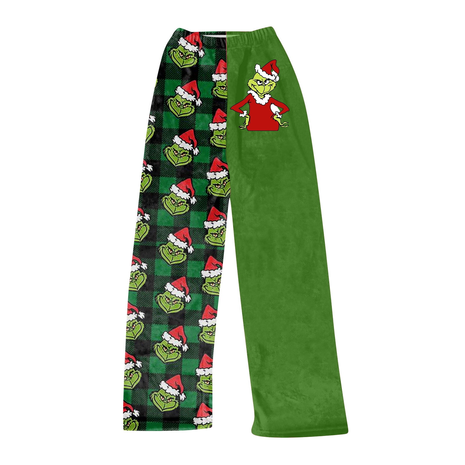 Women's Grinch Plush Graphic Sweatpants Relaxed Fit Grinch Costume ...