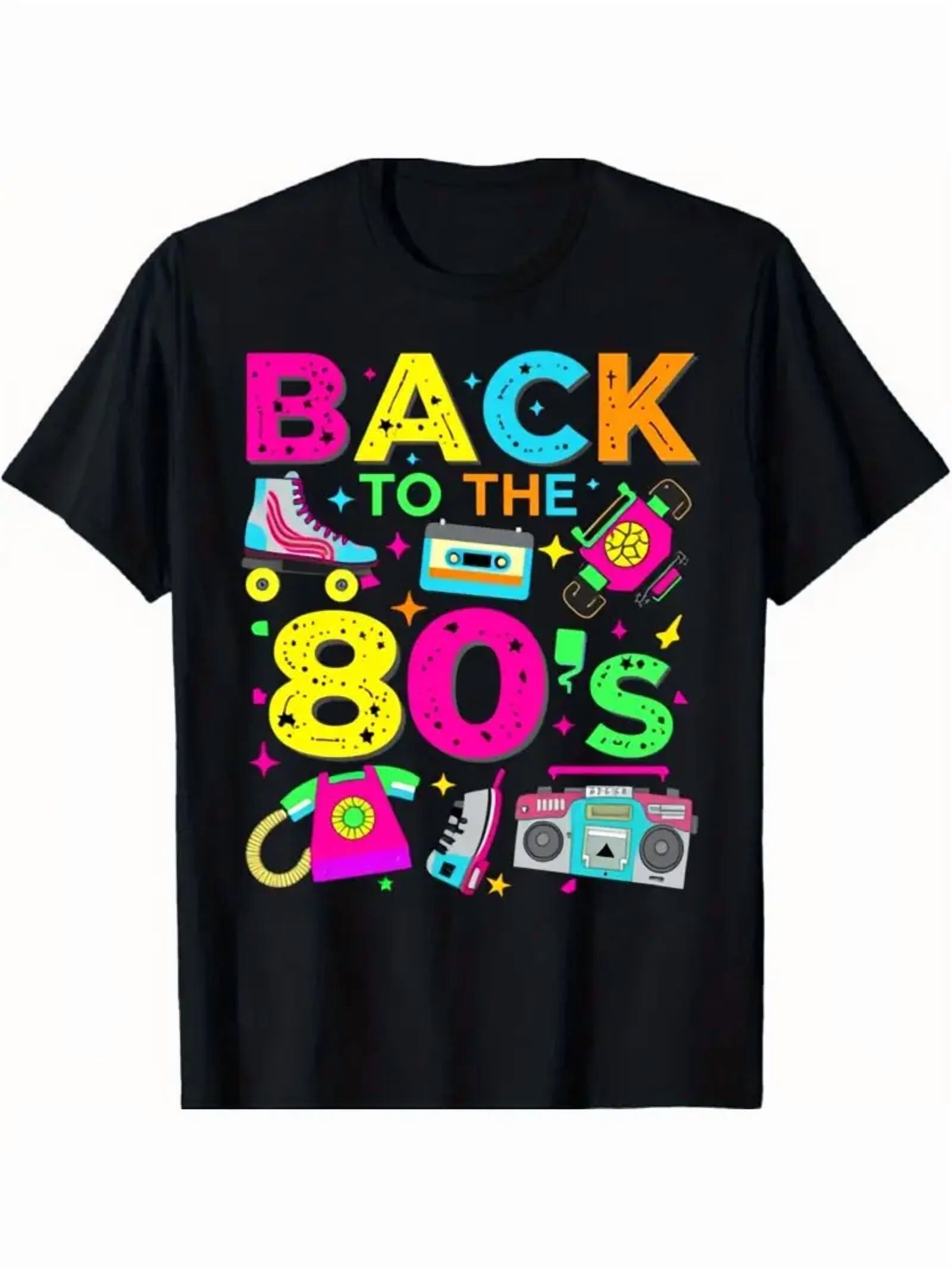 Women'S & Men'S 80s Retro Vintage Music Cassette Radio Graphic T-Shirt ...