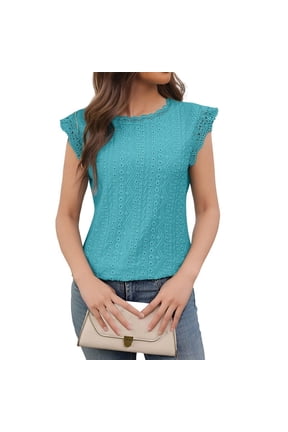 Women's Turquoise Tops Collection Shop Casual and Workwear Styles
