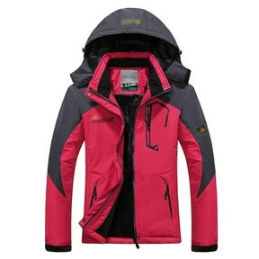 Aboser Women's 3-in-1 Winter Ski Jacket with Detachable Hood Waterproof ...