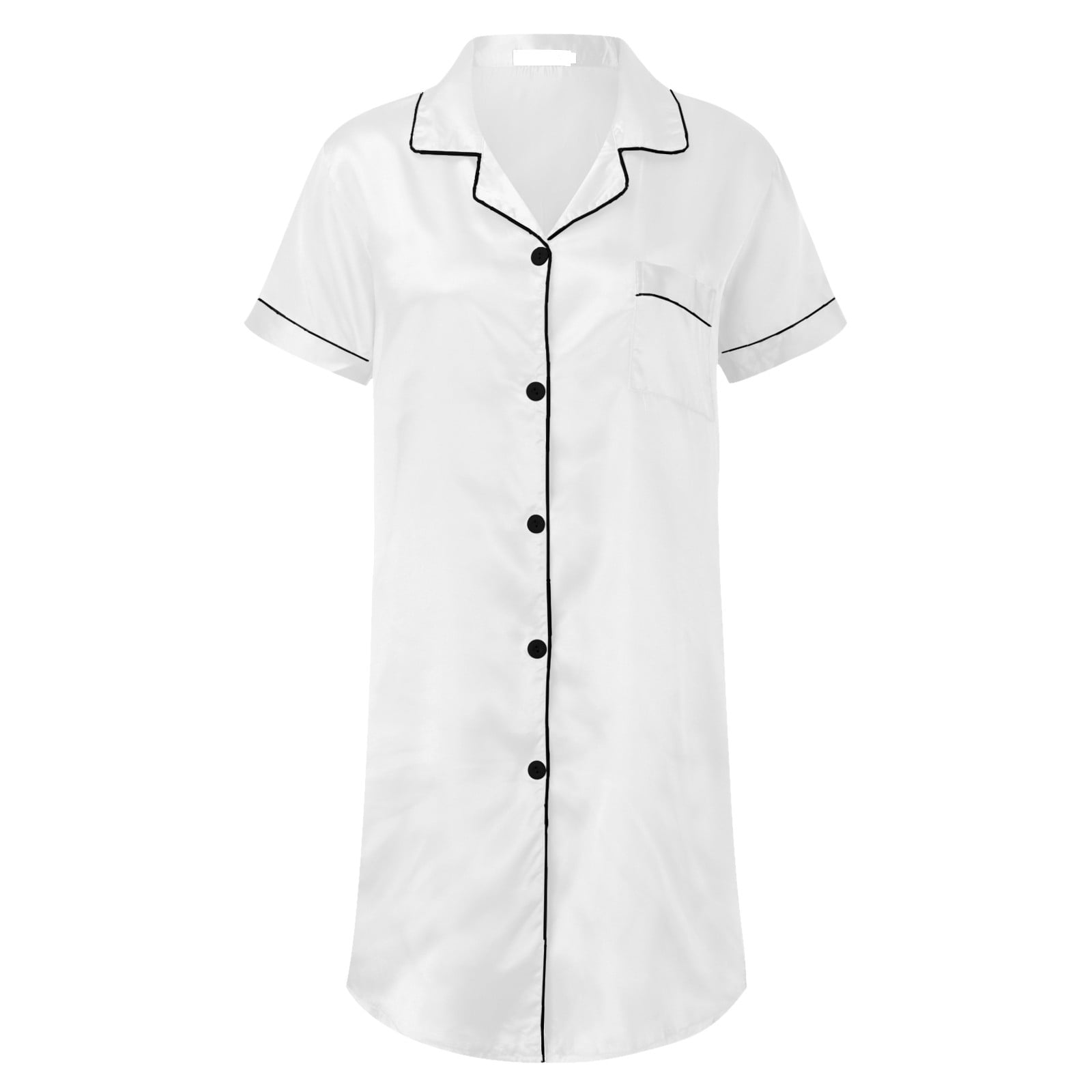 Women'S Sleepwear Satin Nightgown Mini Slip Chemise Short Nightwear ...