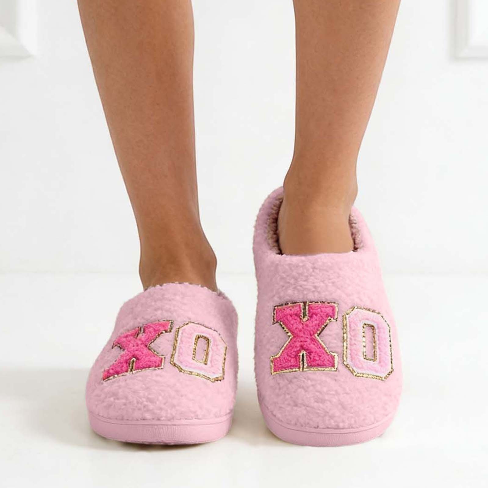 Women'S Slipper Letter Indoor Outdoor House Slipper Fuzzy Fluffy House ...