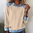 Women'S Tops, Tees & Blouses Gsakboxl Women's Casual Lapel Pullover ...