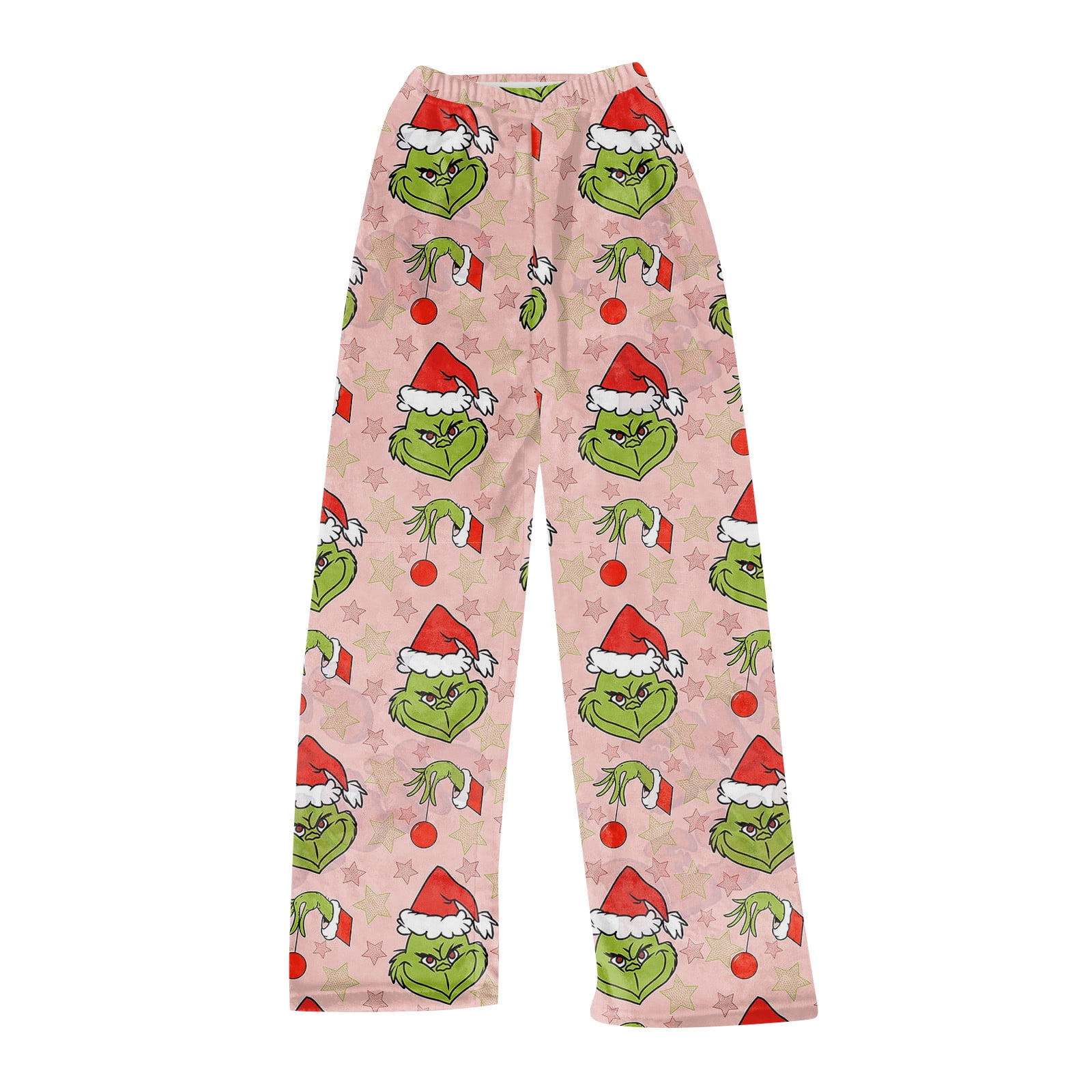 Women'S Ugly Loose Fit Christmas Pajama Pants Grinch Christmas Clothes ...