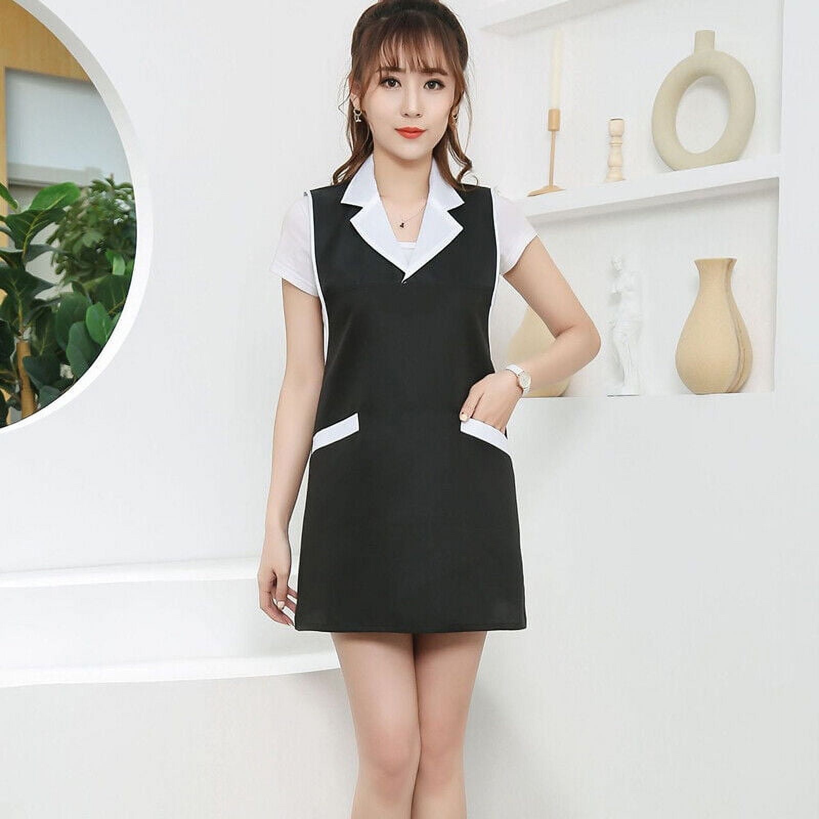 Women Salon Apron SPA Working Dress Waiter Hairdresser Beauty Apron ...