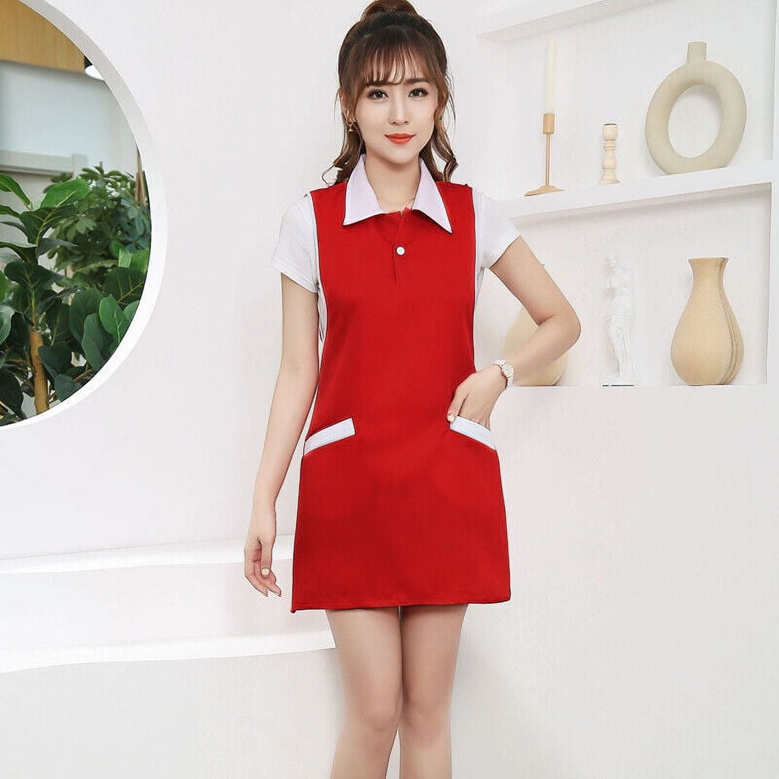 Women Salon Apron SPA Working Dress Waiter Hairdresser Beauty Apron ...