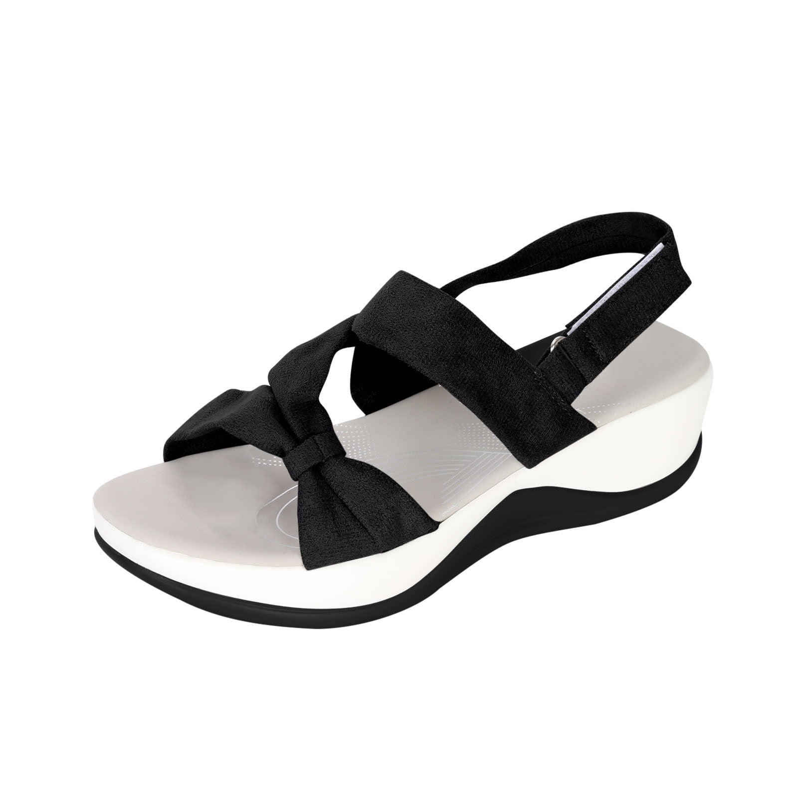 Women Sandals Women Espadrilles Ankle Buckle Strap Wedge Platform 4342