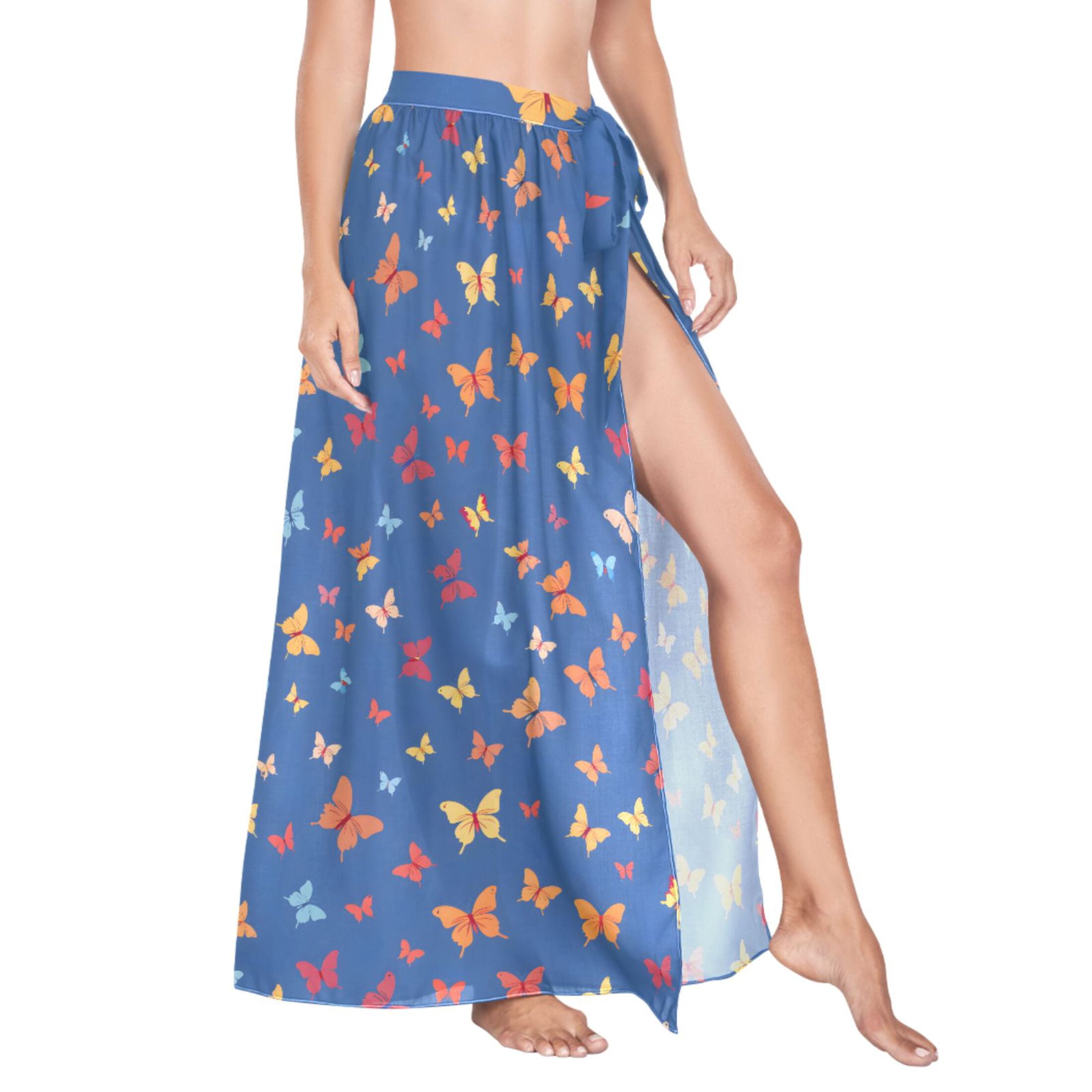 Women Sarong Wraps Cute Butterflies Swimsuit Beach Pareo Bikini ...