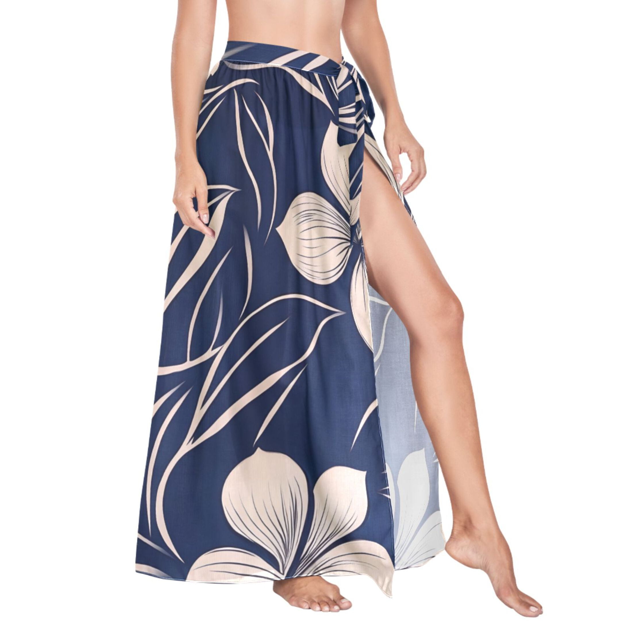 Women Sarong Wraps Tropical Flower-d3 Swimsuit Beach Pareo Bikini ...