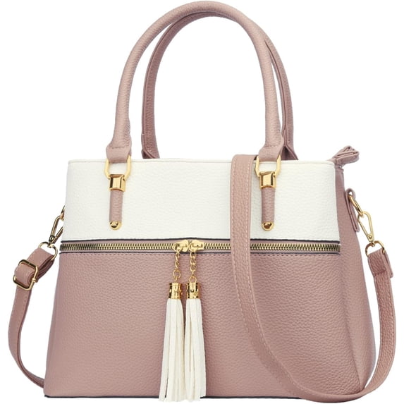 Women Satchel Bags Handle Shoulder Handbags and Purses Pockets Zipper ...