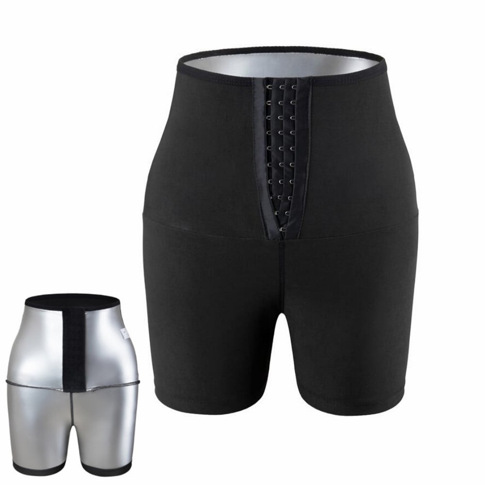 Women Sauna Sweat Pants Training Leggings Gym Fitness Exercise Capri ...