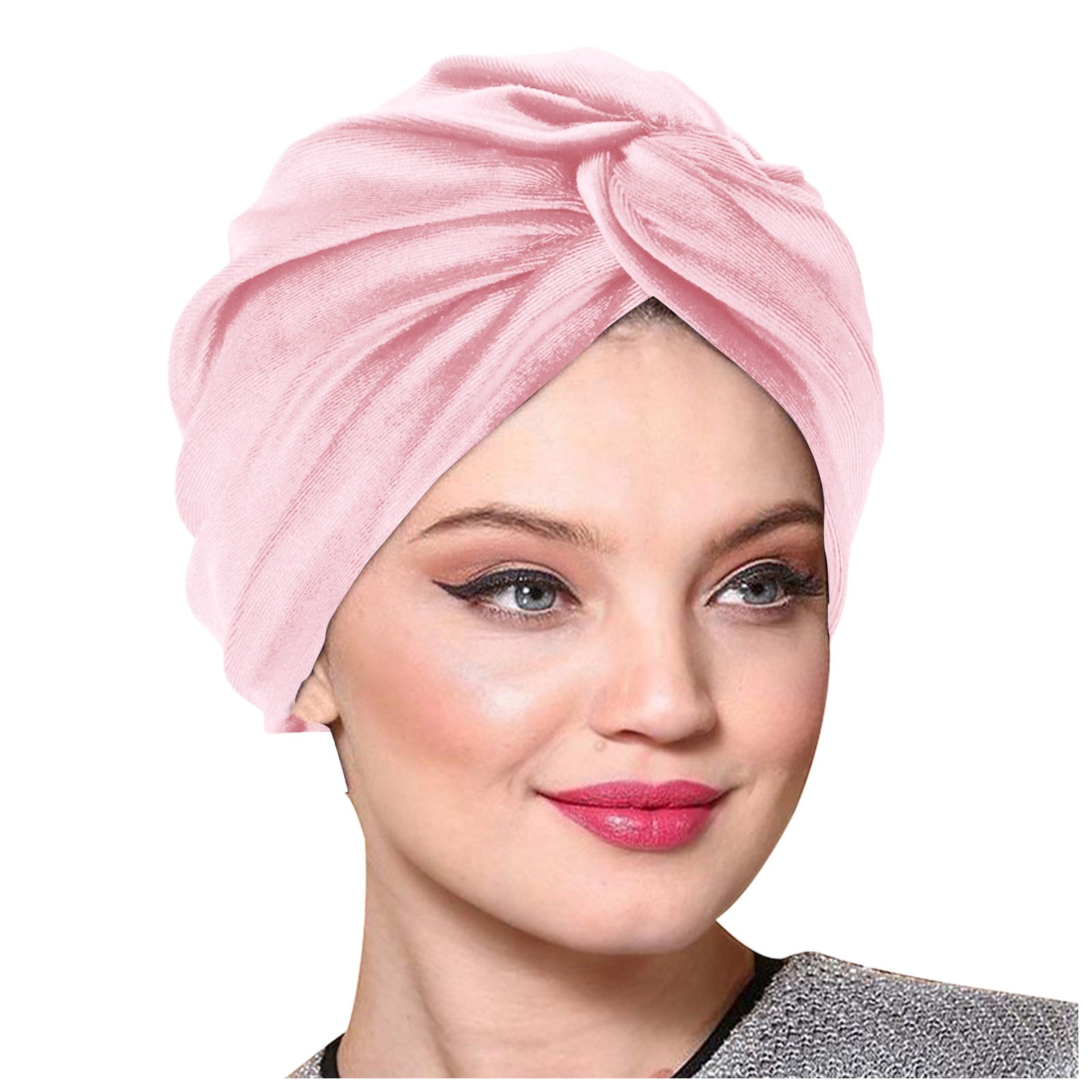 Women Scarf Bonnet Hat Turban Hair Head Cover Cap Wrap Baseball Caps ...