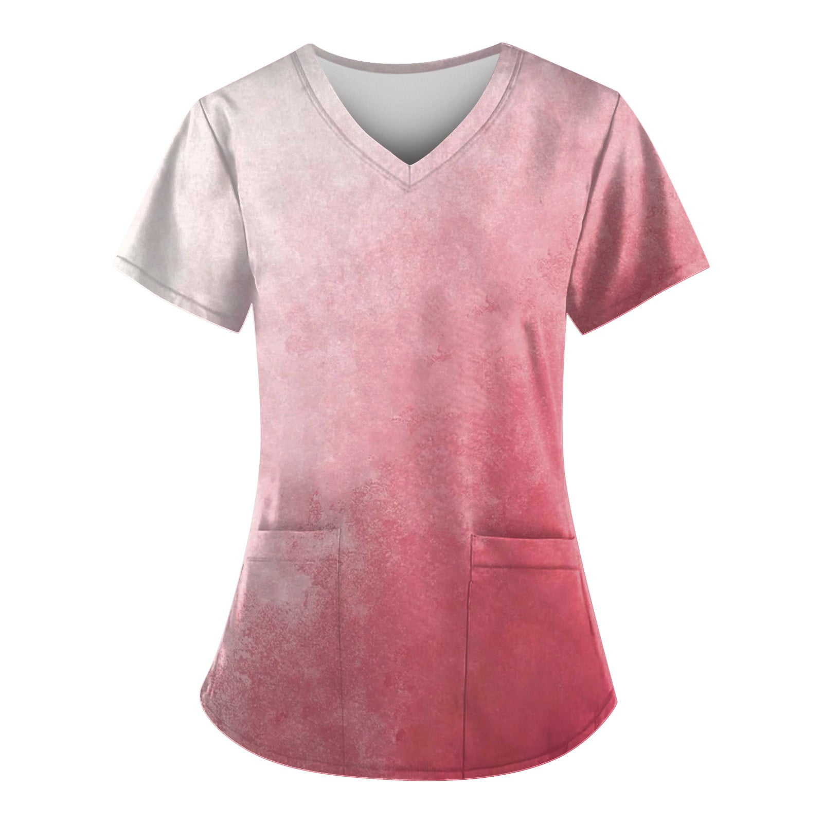 Women Scrub Top Short Sleeve Summer Office Scrubs for Women Lounges ...