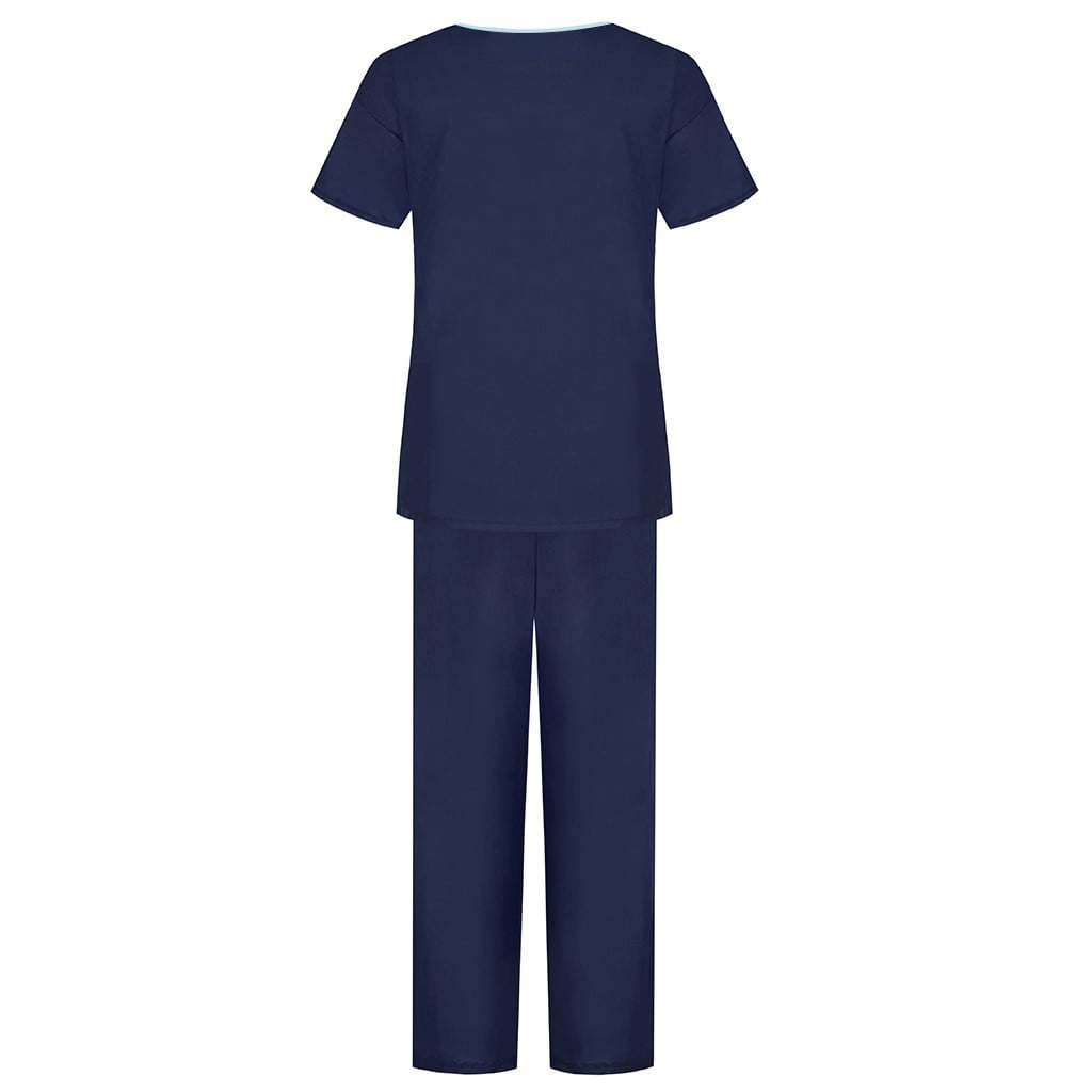 Women Scrubs Top Nurses Clothing Working Uniform Top Care Workwear ...