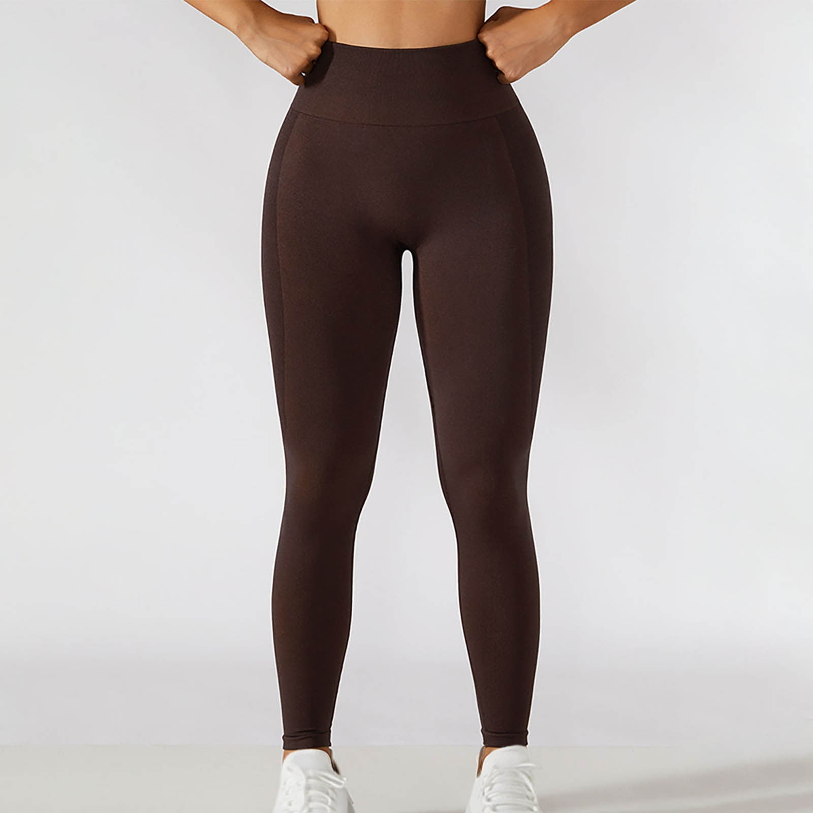 Women Seamless Workout Leggings Gym Tummy High Waist Yoga Pants ...