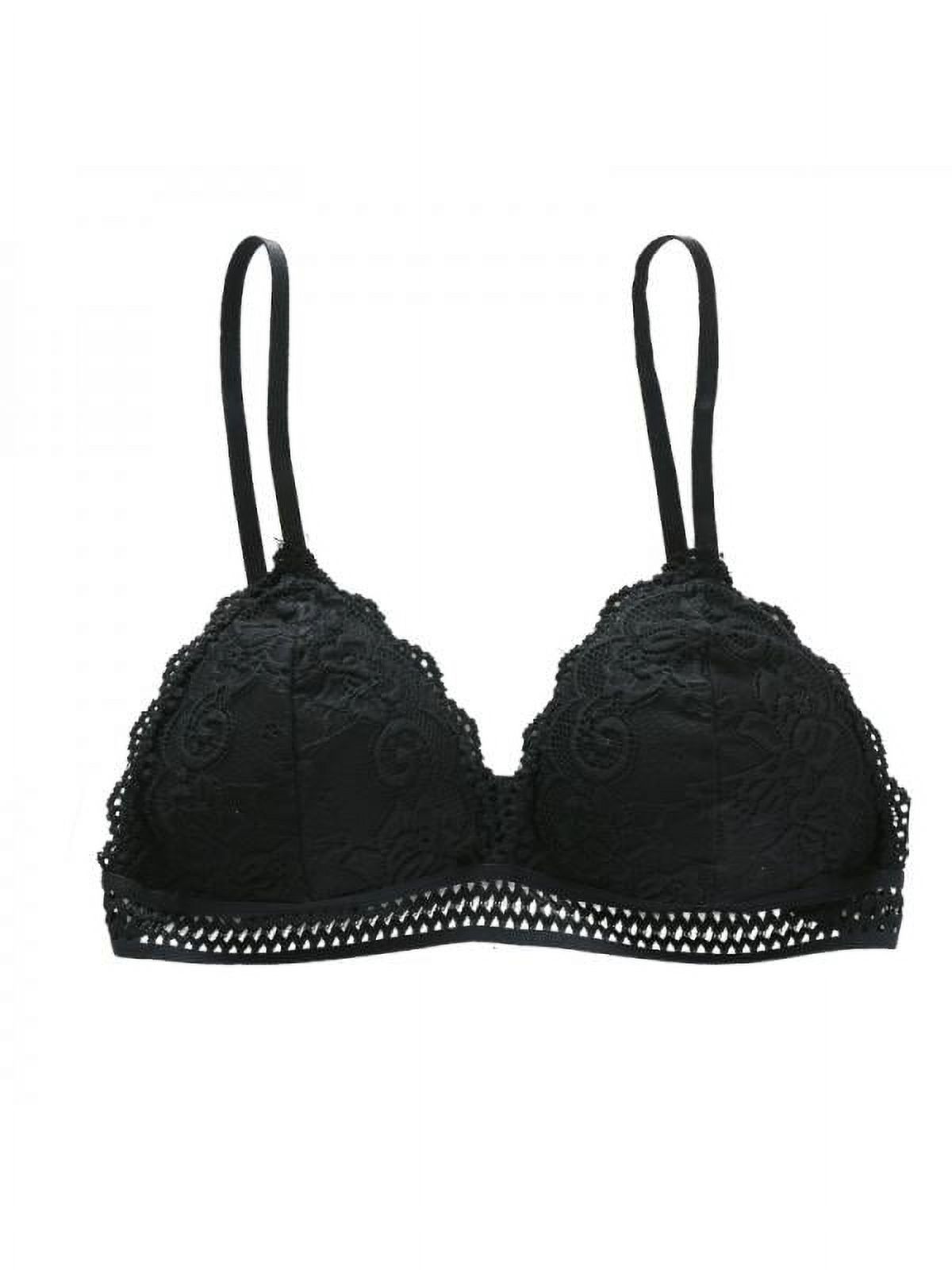 Women Sexy Deep v Lace Thin Section Bra Hollow Tube Top - Walmart ...