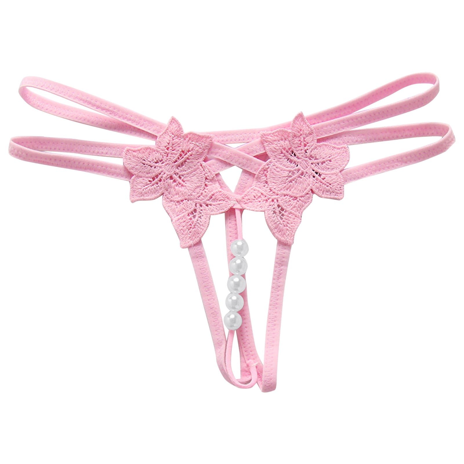 Women Sexy Lace Briefs Hollow Out Panties Crochet Lace Up Panty Thongs