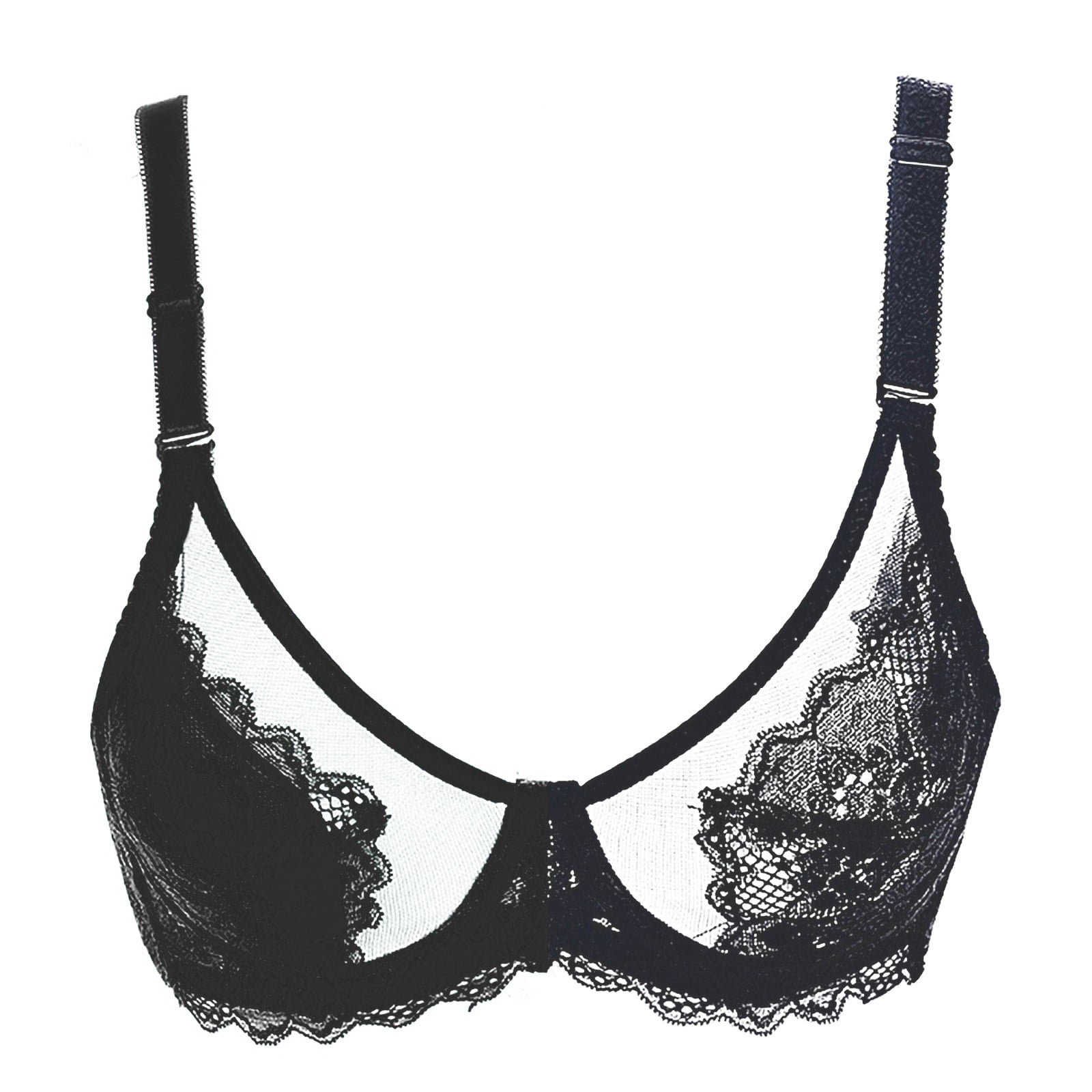 Gaqlive Women Sexy Lace Front Buckle Prints Underwear Without Rims Vest