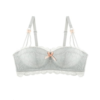 Women Sexy Lingerie Half Cup Brassiere Lace Wireless Underwear Bras ...