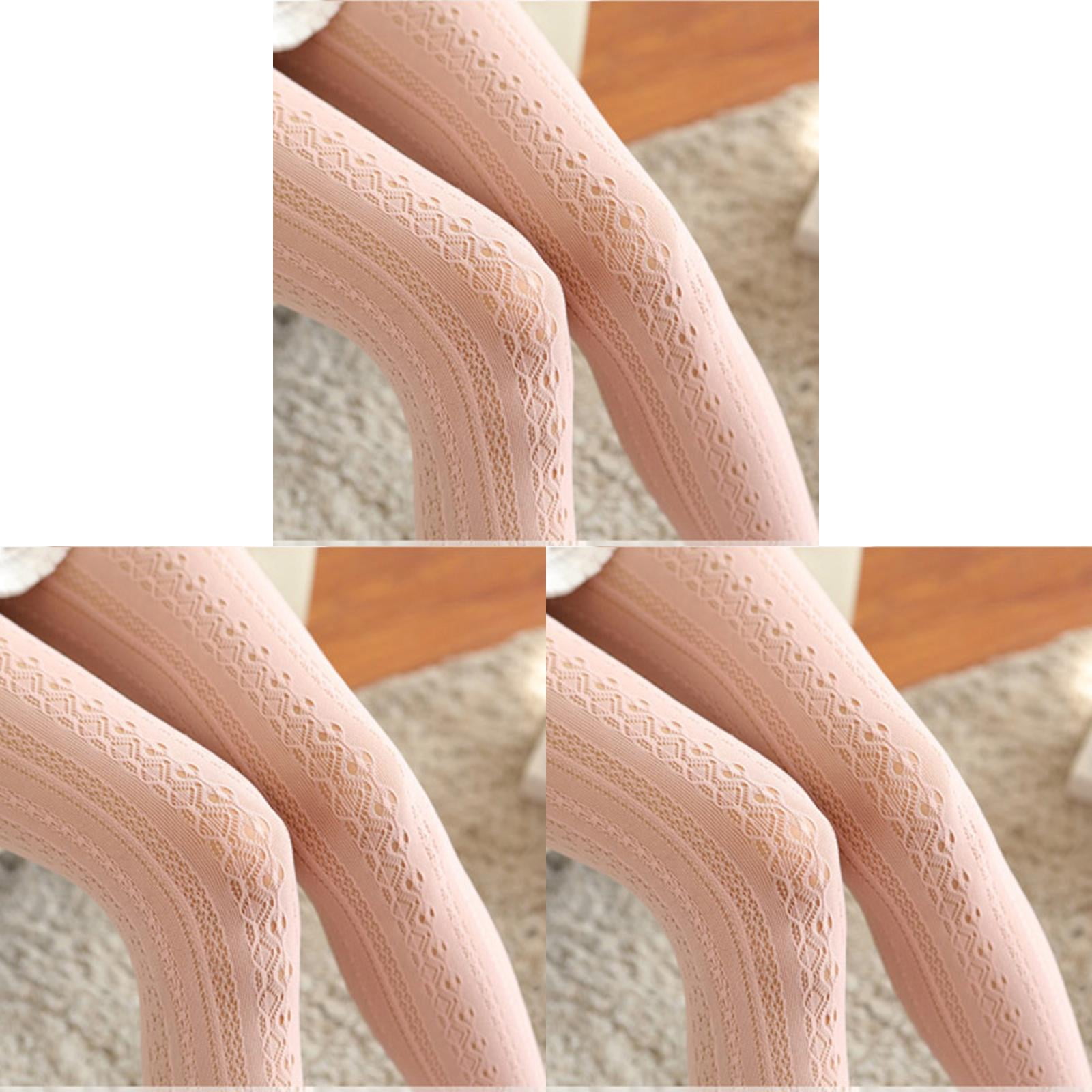 Women Sexy Retro Slim Sheer Tights Transparent Carved Lace Stockings ...
