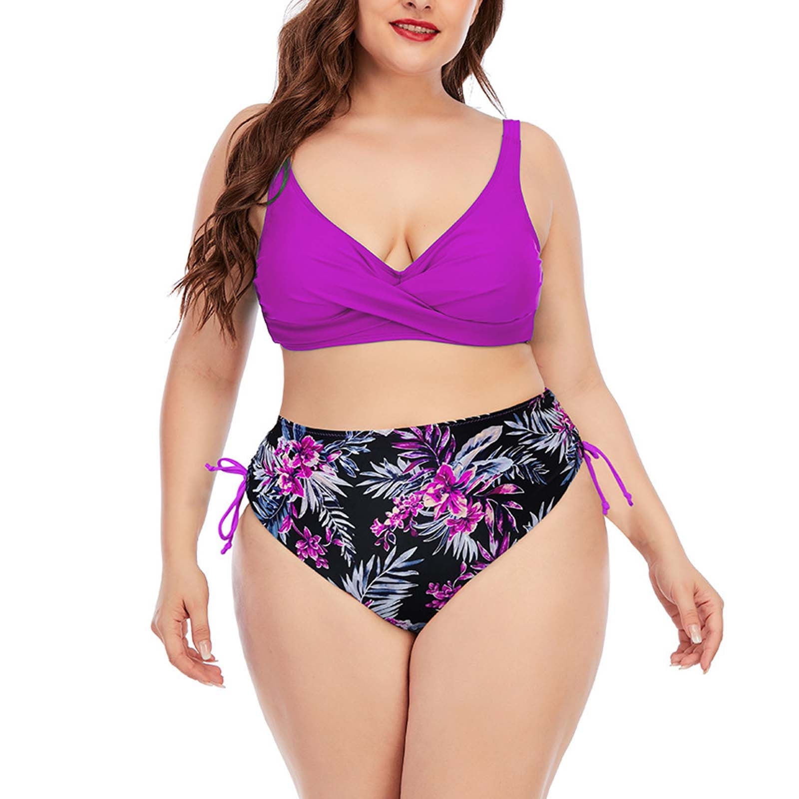 Women Sexy Swimsuit Plus Size Bikini Set New Split Two Piece Elegant Fashion Bathing Suit Cute