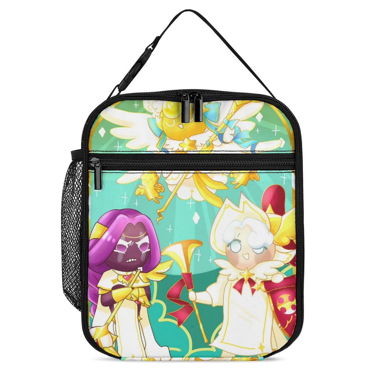 Women Shadow Milk Cookie Lunch Box Reusable Portable Lunch Bag Pattern ...