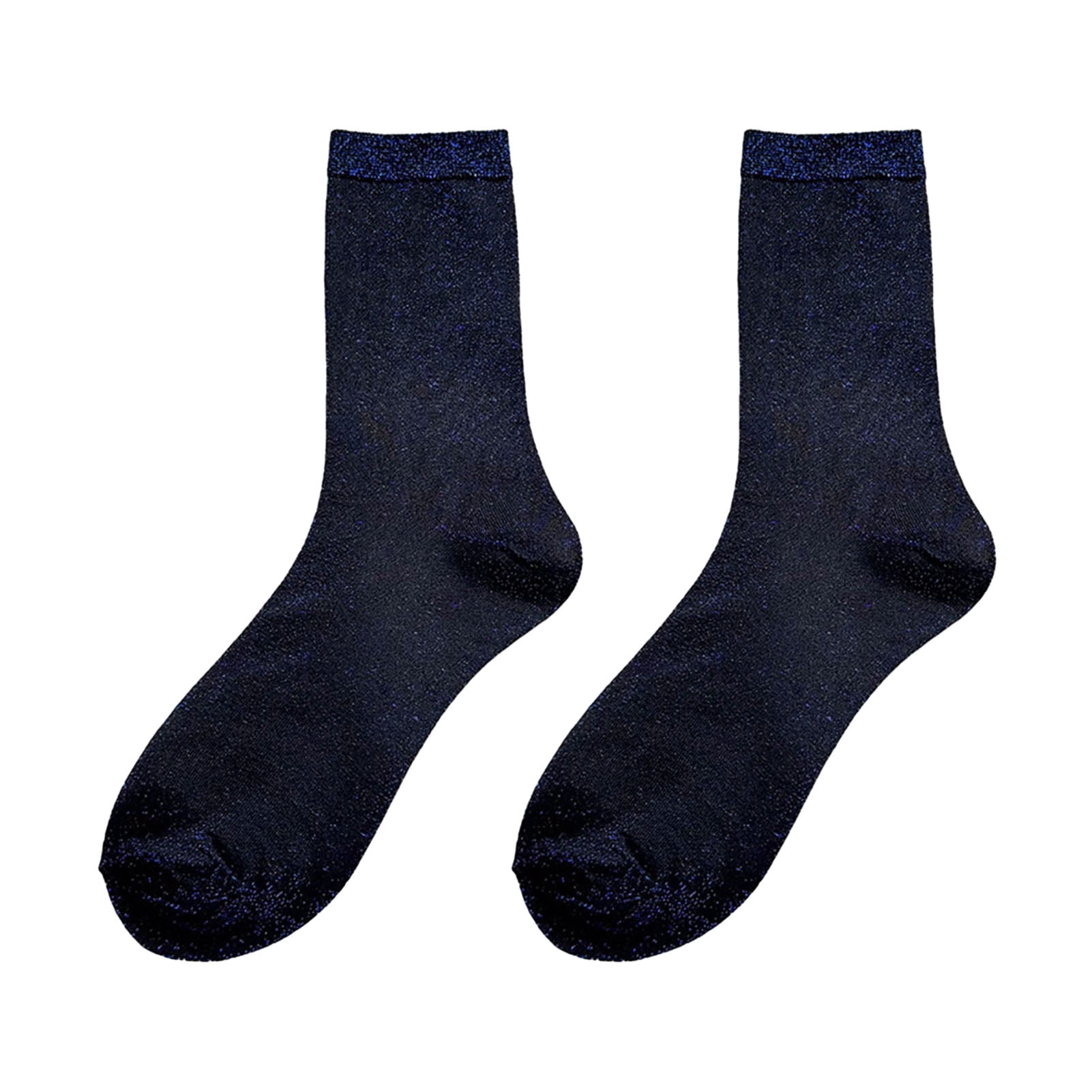Women Sheer Glitter Crew Socks Metallic Shimmer Shiny Sparkly Socks ...