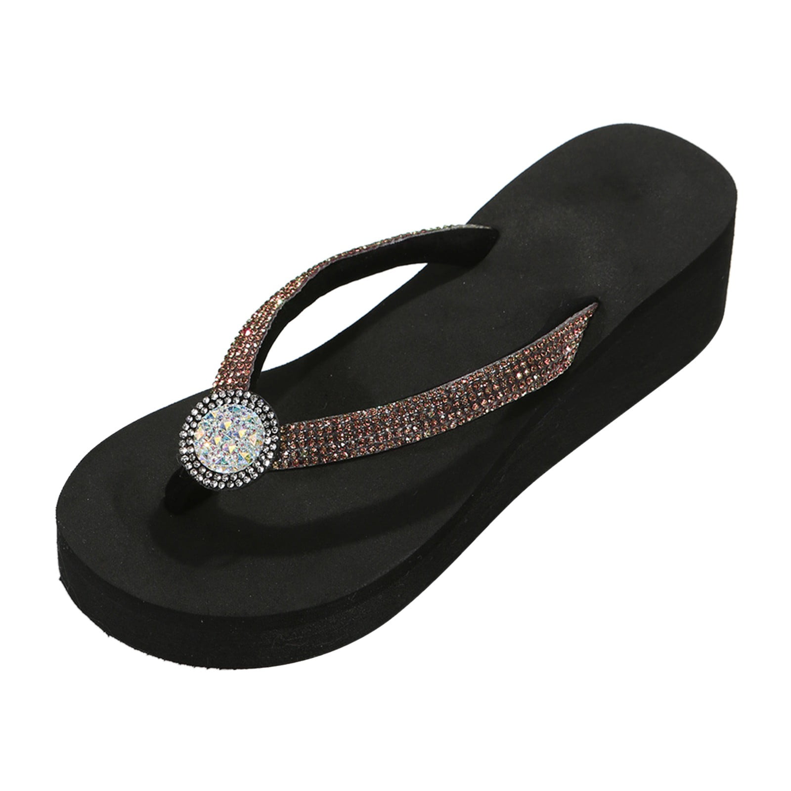 Women Shoes Slope Heel Women Flip Flops Size 11 Thick Toe Clip Beach ...