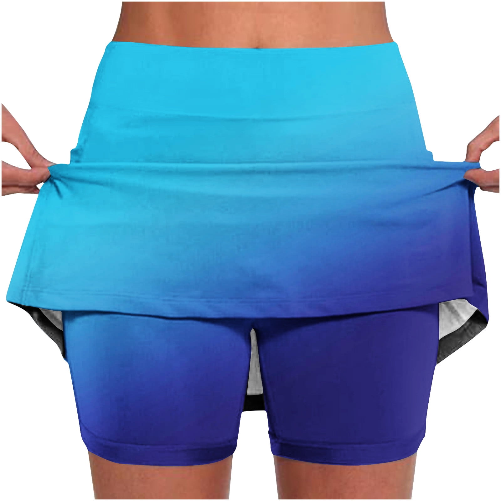 Women Shorts under $5! Xqxayjr Women's Mini Tennis Skirt with Shorts ...