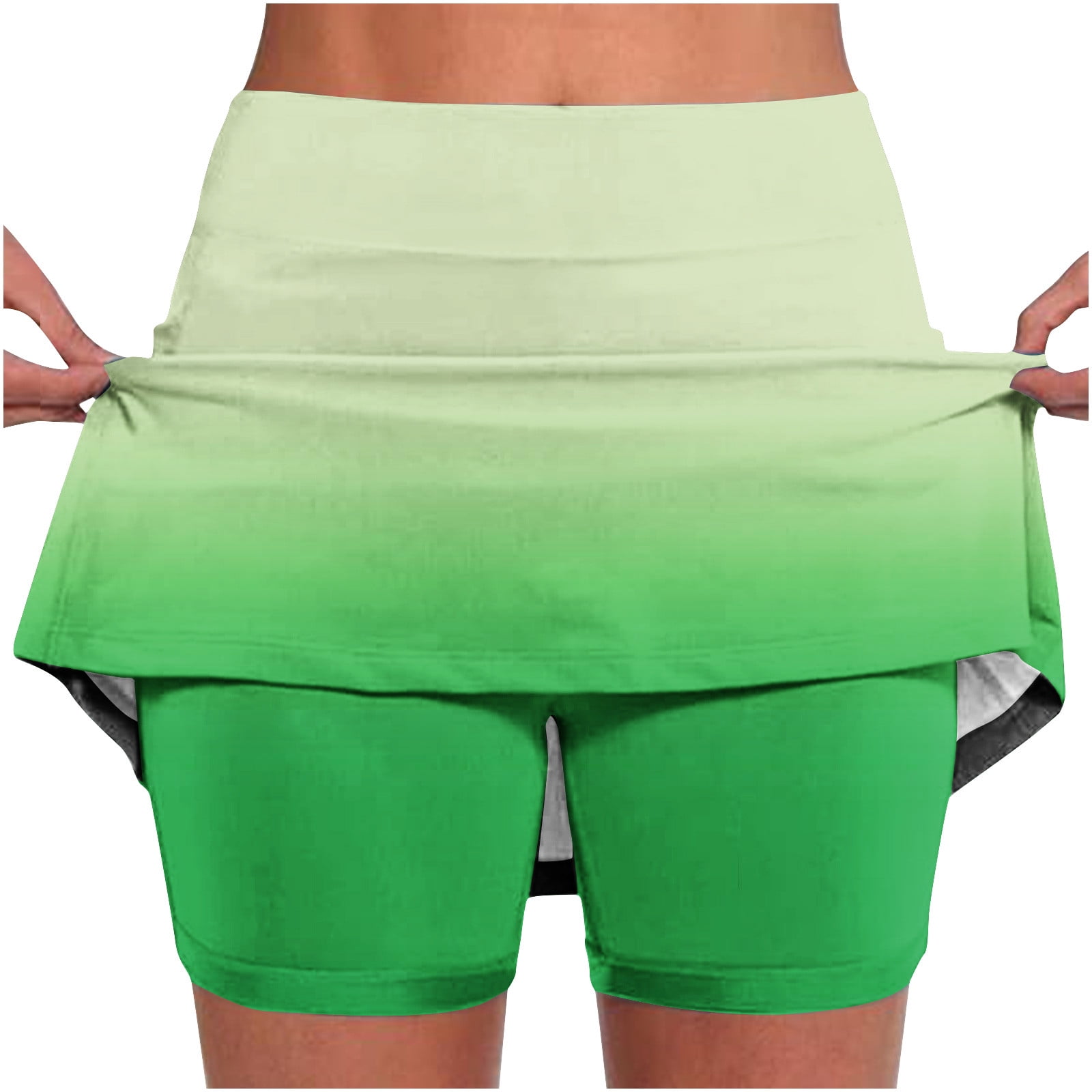 Women Shorts under $5! Xqxayjr Women's Mini Tennis Skirt with Shorts ...