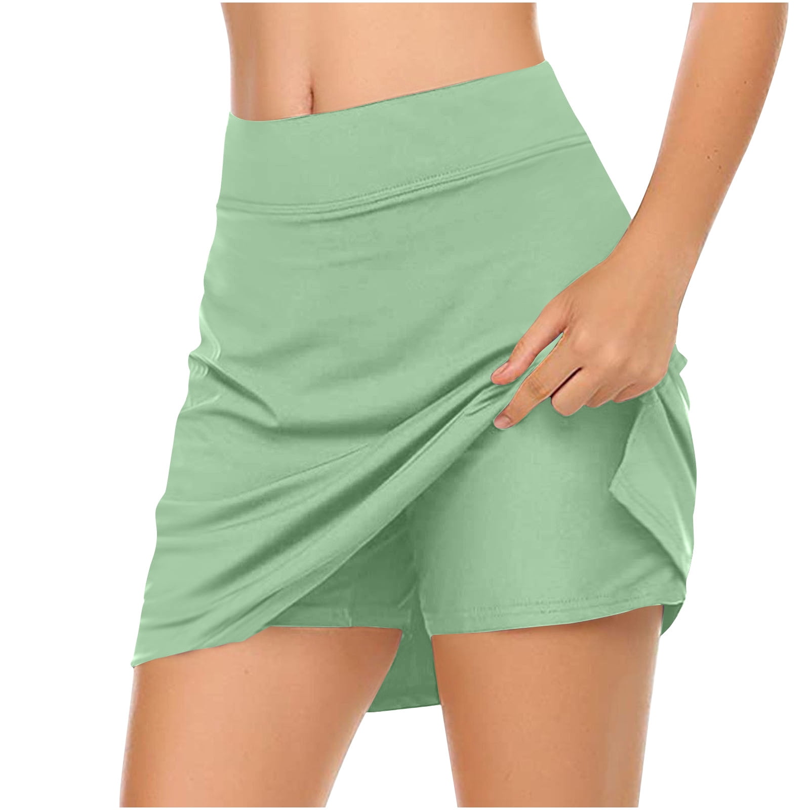Women Shorts under $5! Xqxayjr Tennis Skirts with Shorts Underneath for ...
