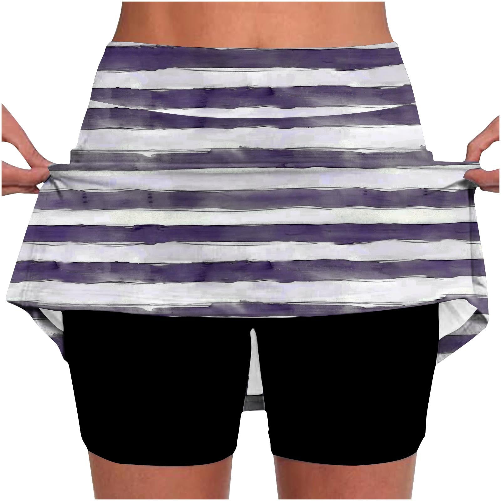 Women Shorts Clearance under $5! Xqxayjr Women's Athletic Tennis Skorts ...