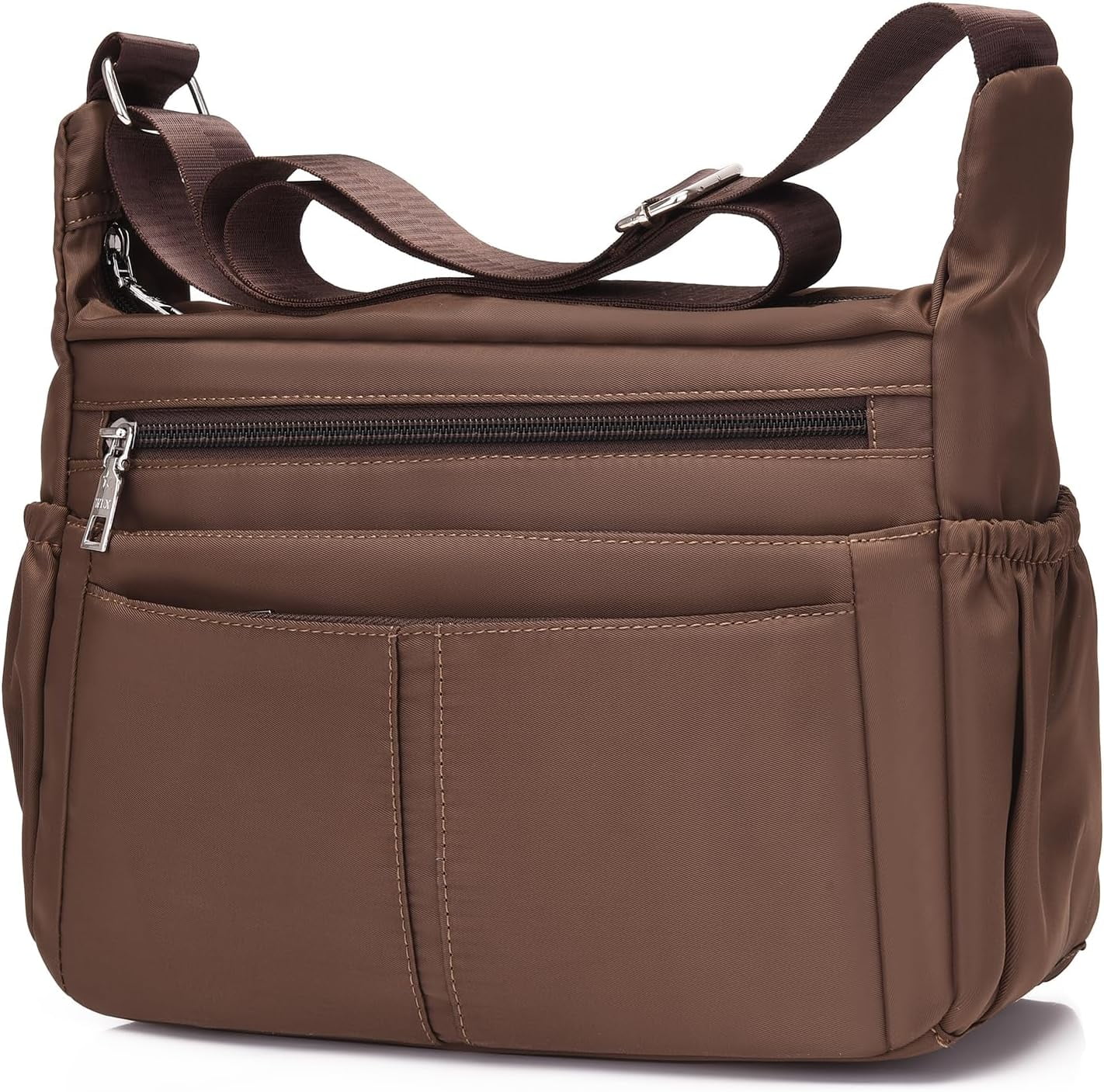 Women Shoulder Bag Multi-Pockets Handbag Water-Resistant Nylon ...