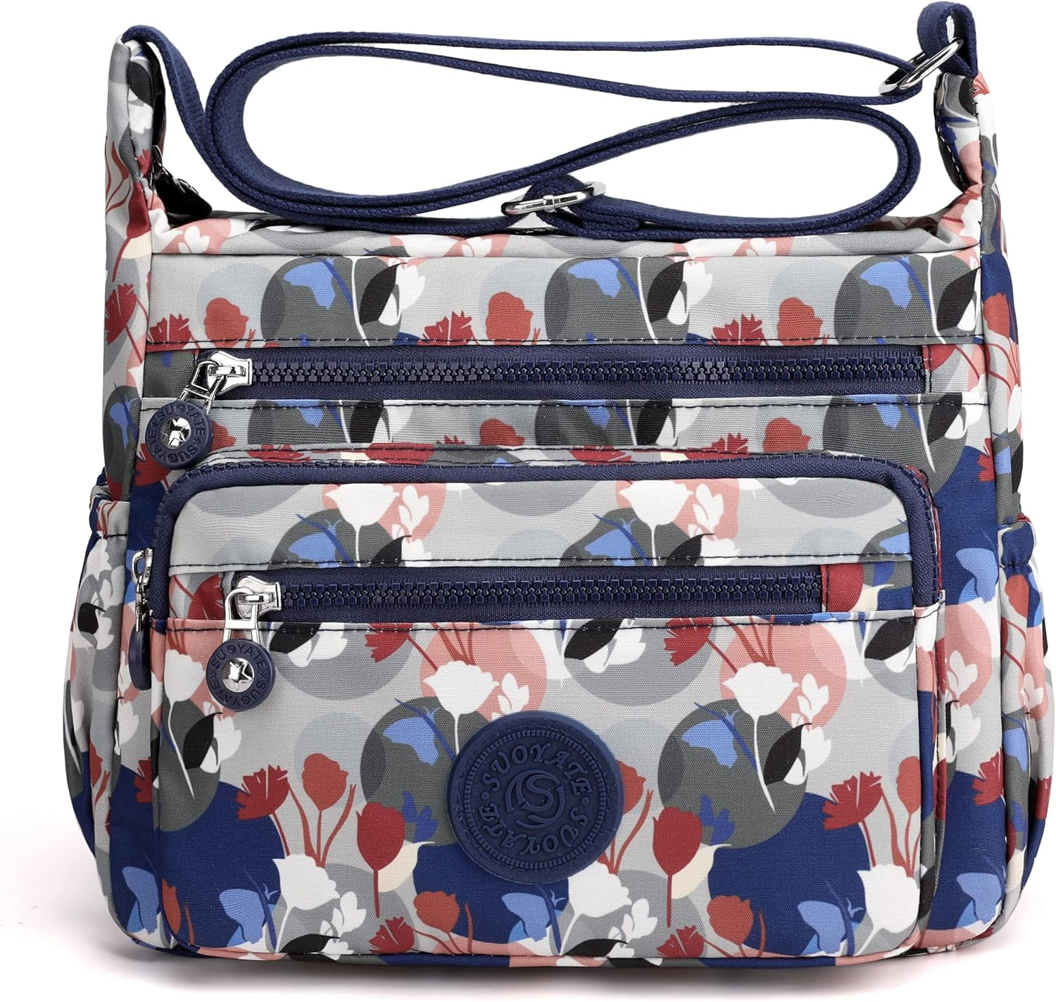 Women Shoulder Handbag Roomy Multiple Pockets Bag Ladies Crossbody ...