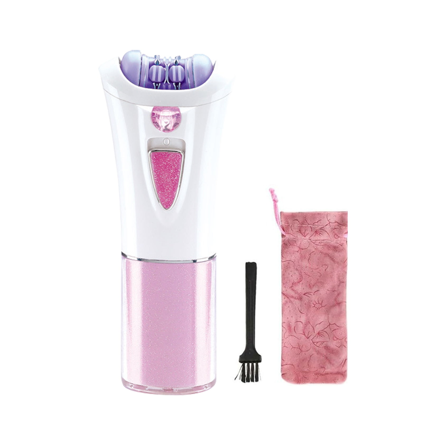 Women Skin Epilator with LED Light Battery Operated Shaver Trimmer ...
