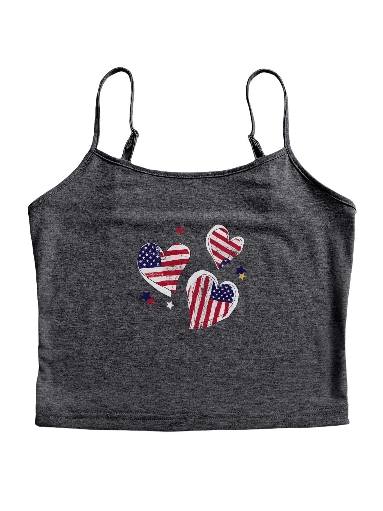 Women Sleeveless Spaghetti Straps Tube Tank Tops Fitted Summer Basic ...